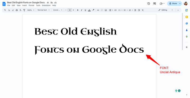 7 Best Old English Fonts on Google Docs [Updated 2025] - Technical Wall