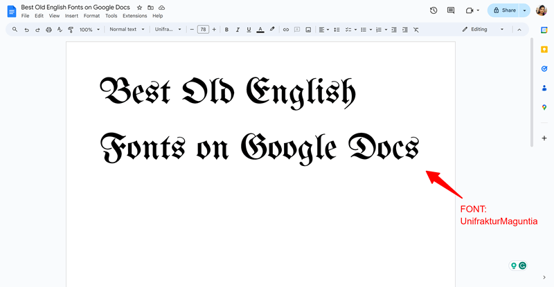 7 Best Old English Fonts on Google Docs [Updated 2025] - Technical Wall